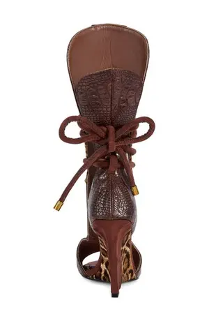 AZALEA WANG Desire Wedge Cutout Bootie Sandal