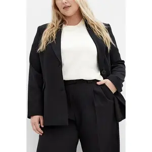 City Chic Yazmin Stretch Blazer - Black
