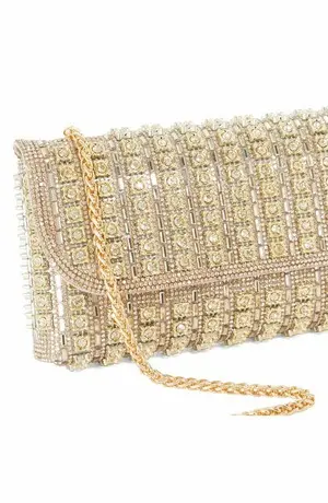 Dune London Elabourate Crystal Clutch - Gold