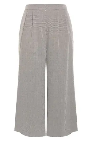City Chic Hailey Houndstooth Wide Leg Pants