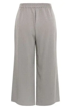City Chic Hailey Houndstooth Wide Leg Pants