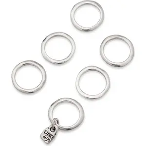 UNODE50 Sterling -plated Multi-ring - Silver