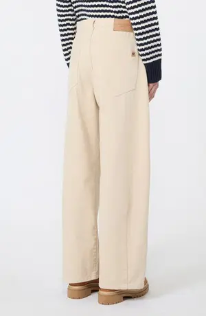 Max Mara Wide Leg Cotton Pants
