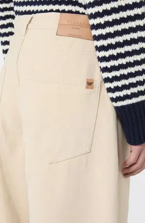 Max Mara Wide Leg Cotton Pants