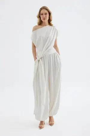 MONLICIA Velora Draped Viscose Balloon Pants