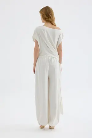 MONLICIA Velora Draped Viscose Balloon Pants