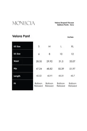 MONLICIA Velora Draped Viscose Balloon Pants