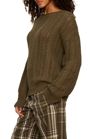 Sanctuary Cable Stitch Cotton Sweater