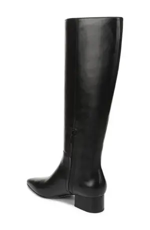 Vince Adan Tall Leather Boot - Black Leather