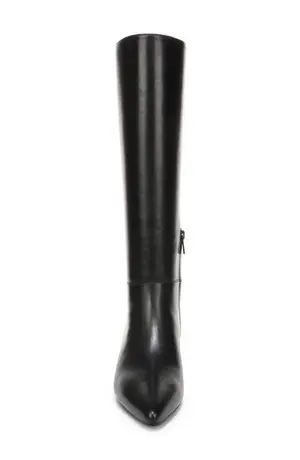 Vince Adan Tall Leather Boot - Black Leather