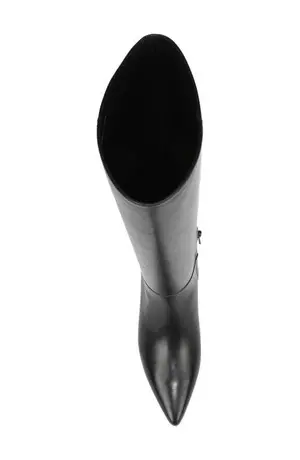 Vince Adan Tall Leather Boot - Black Leather