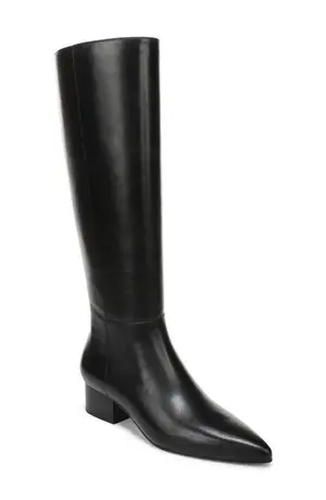 Vince Adan Tall Leather Boot Black