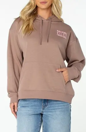 Roxy Wailea Oversize Graphic Hoodie - Ginger Snap