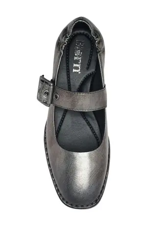 BØRN Millie Leather Mary Jane - Pewter Metallic