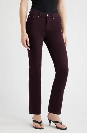 DL1961 Mara Instasculpt™ Mid Rise Ankle Straight Leg Jeans - Viola