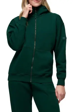Prana Dreamfleece Full Zip Hoodie - Root Green