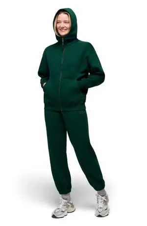 Prana Dreamfleece Full Zip Hoodie - Root Green