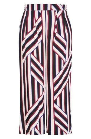 City Chic Haylee Striped Wide Leg Pants