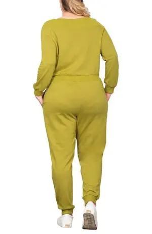 STANDARDS & PRACTICES Off-the-shoulder Jumpsuit - Hunter