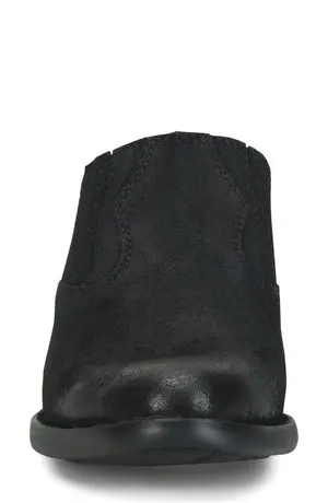 BØRN Monikah Leather Mule - Black Distressed