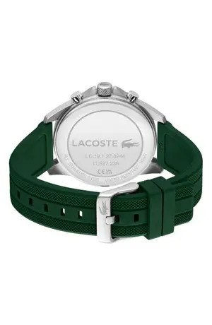 Lacoste Stainless Steel And Silicone Strap Watch - Green