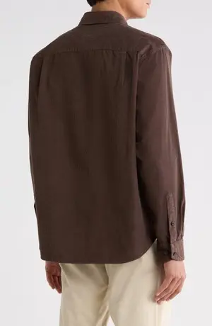 Rag & Bone Relaxed Corduroy Shirt Jacket - Brown