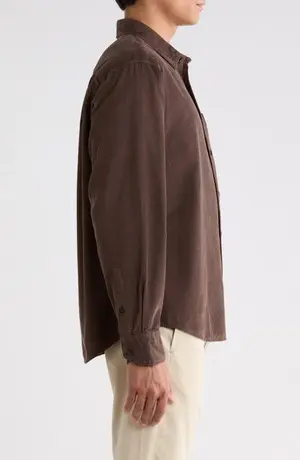 Rag & Bone Relaxed Corduroy Shirt Jacket - Brown