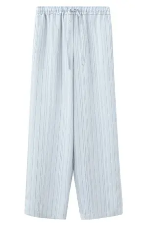 Mango Striped Straight Leg Trousers