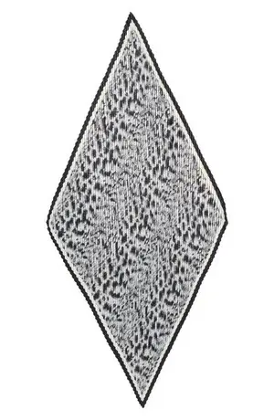 Echo Pleated Spots On Spots Diamond Silk Scarf - Silver