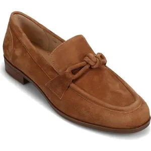 Vaneli Kaye Suede Loafer With Knot Detailing - Cuoio