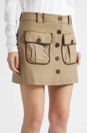 Ramy Brook Kylie Button Front Miniskirt