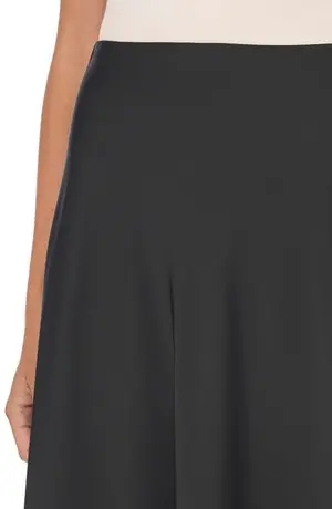 CECE DUPRAZ Bias Cut Satin Midi Skirt - Rich Black