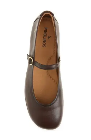 Pikolinos Carmona Mary Jane Flat - Caoba