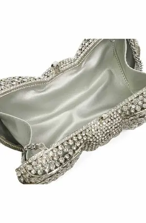 Dune London Enchant Crystal Bow Clutch