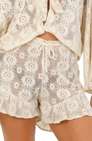 MALAI Moonwoven Hera Ruffle Shorts