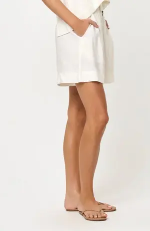 L*Space Billie Linen Blend Shorts