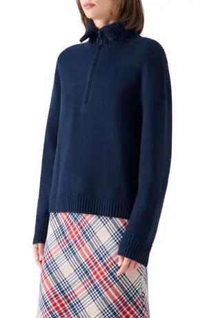 Akris Chunky Knit Polo Sweater