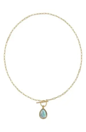 ST. MORAN Labradorite Toggle Necklace