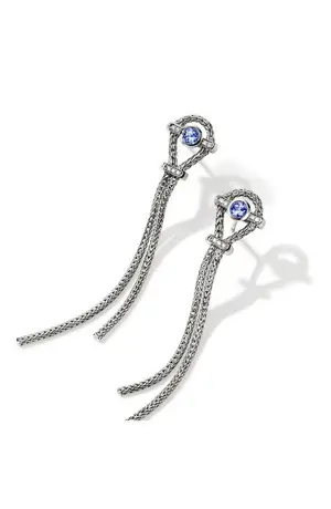 John Hardy Icon Tanzanite And Diamond Drop Earrings