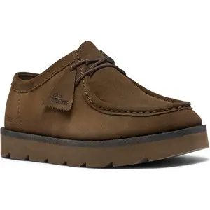 Clarks Meare Lace-up Wallabee Chukka - Dark Olive Suede