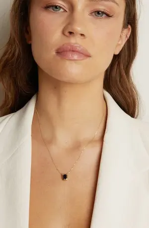 AURATE Lab Grown Blue Sapphire Heirloom Necklace