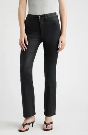 DL1961 Bridget Coated High Waist Bootcut Jeans