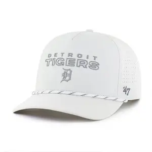 '47 Detroit Tigers Forward Vault Hitch Adjustable Hat - White
