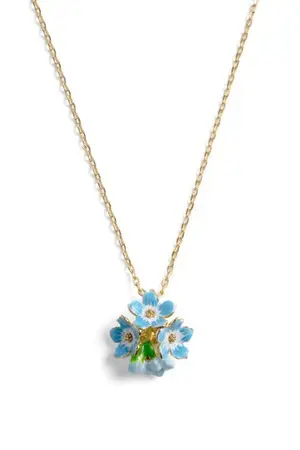 BILL SKINNER STUDIO Forget Me Not 3 Cluster Pendant - Blue