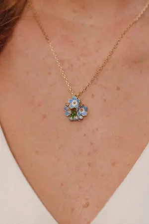 BILL SKINNER STUDIO Forget Me Not 3 Cluster Pendant