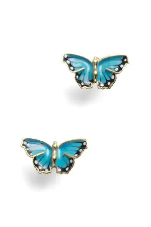 BILL SKINNER STUDIO Butterfly Studs - Blue