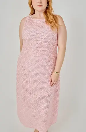 Endless Rose Textured Sleeveless Maxi Dress