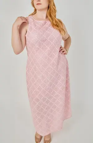 Endless Rose Textured Sleeveless Maxi Dress