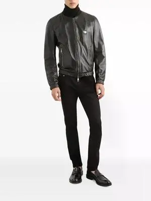 Dolce & Gabbana Logo-plaque Slim-fit Jeans
