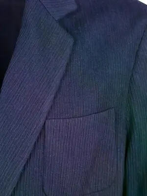 Giorgio Armani Double-breasted Ribbed Blazer